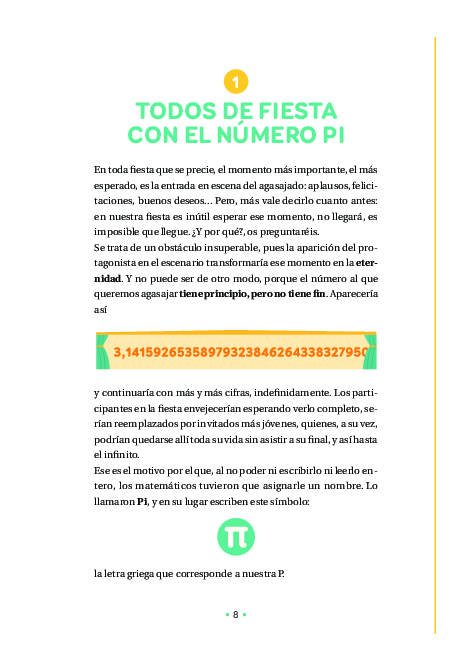 Ediciones Maeva - Para leer y aprender - Todos de fiesta con el número pi